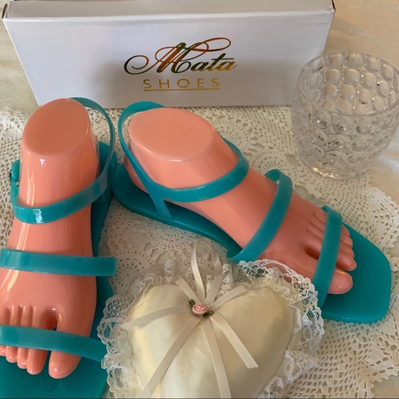 Mata | Shoes | Mata Brand Unique Mint Strappy Valencia Sandals Mata Aka ...